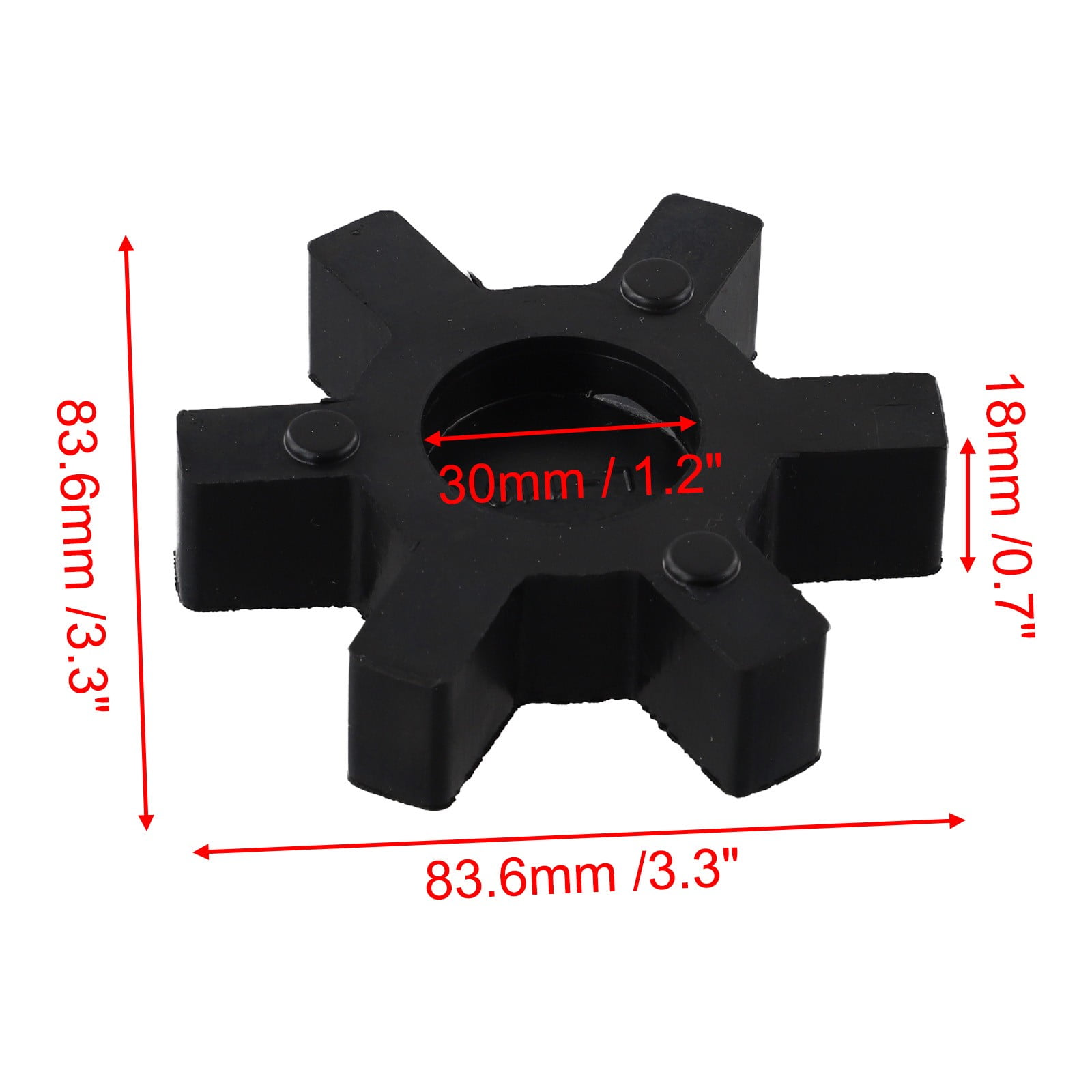 L110 NBR Rubber Spider Insert for L-Jaw Coupling, Compatible with ...