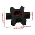 L110 NBR Rubber Spider Insert for L-Jaw Coupling, Compatible with ...