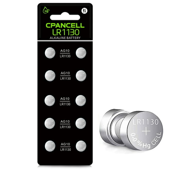 L1131 LR1130 Batteries, 389/390Battery AG10 SG10 189 Premium Alkaline ...