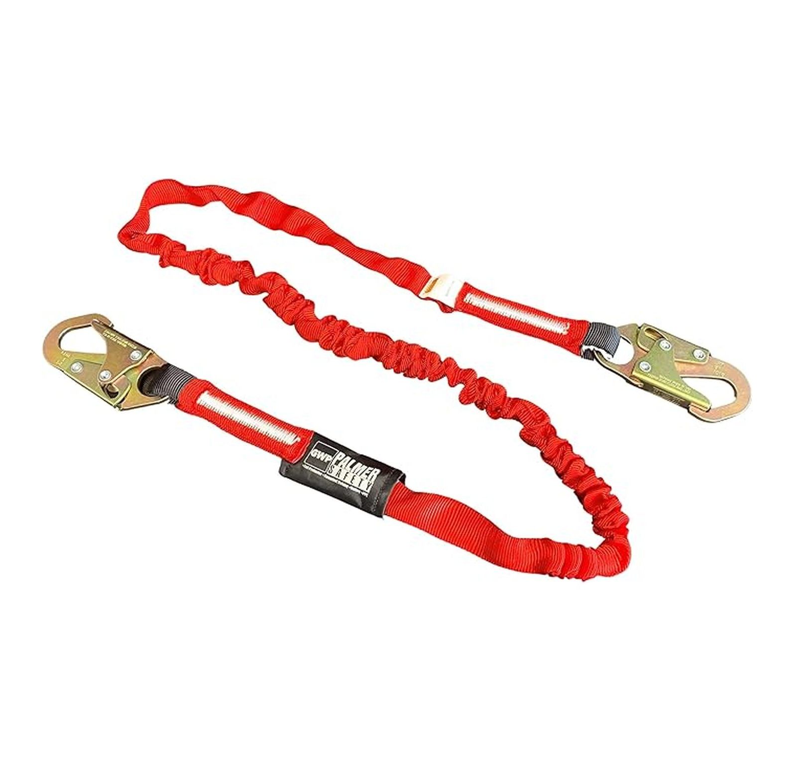 L121133 6 FT Single Leg Safety Lanyard Internal Shock Absorber w/Dual ...