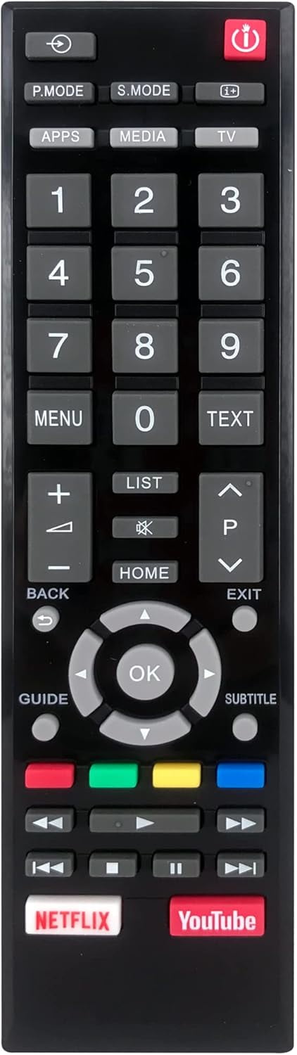 L1625V Universal Remote Control for Toshiba TVs Replacement Remote for ...