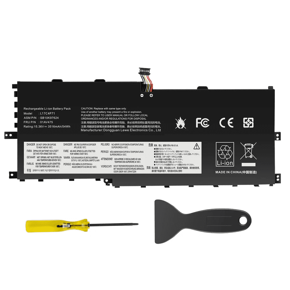 L17C4P71 Battery fit for Lenovo ThinkPad X1 Yoga 3rd Gen Series 01AV475 ...