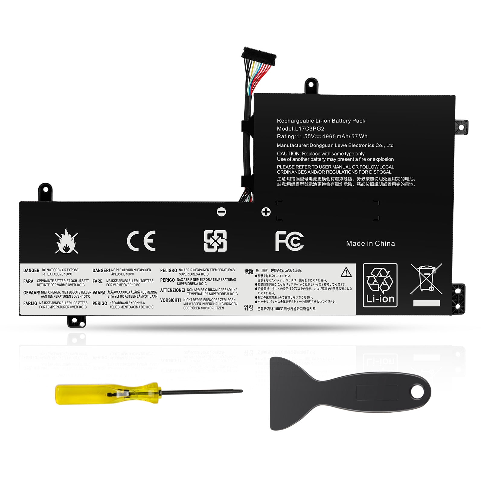 L17M3PG2 L17C3PG2 Laptop Battery Replacement for Lenovo Legion Y7000 ...