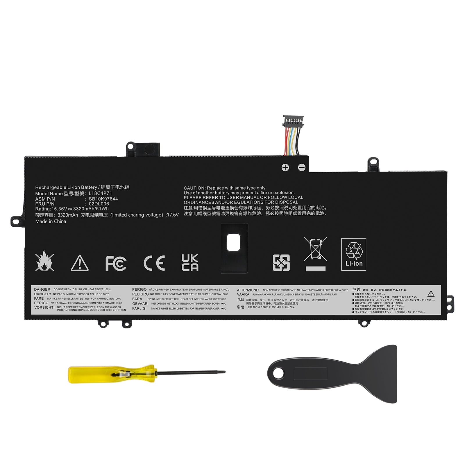 L18C4P71 L18M4P72 Laptop Battery for Lenovo Thinkpad X1 Carbon 7th Gen ...