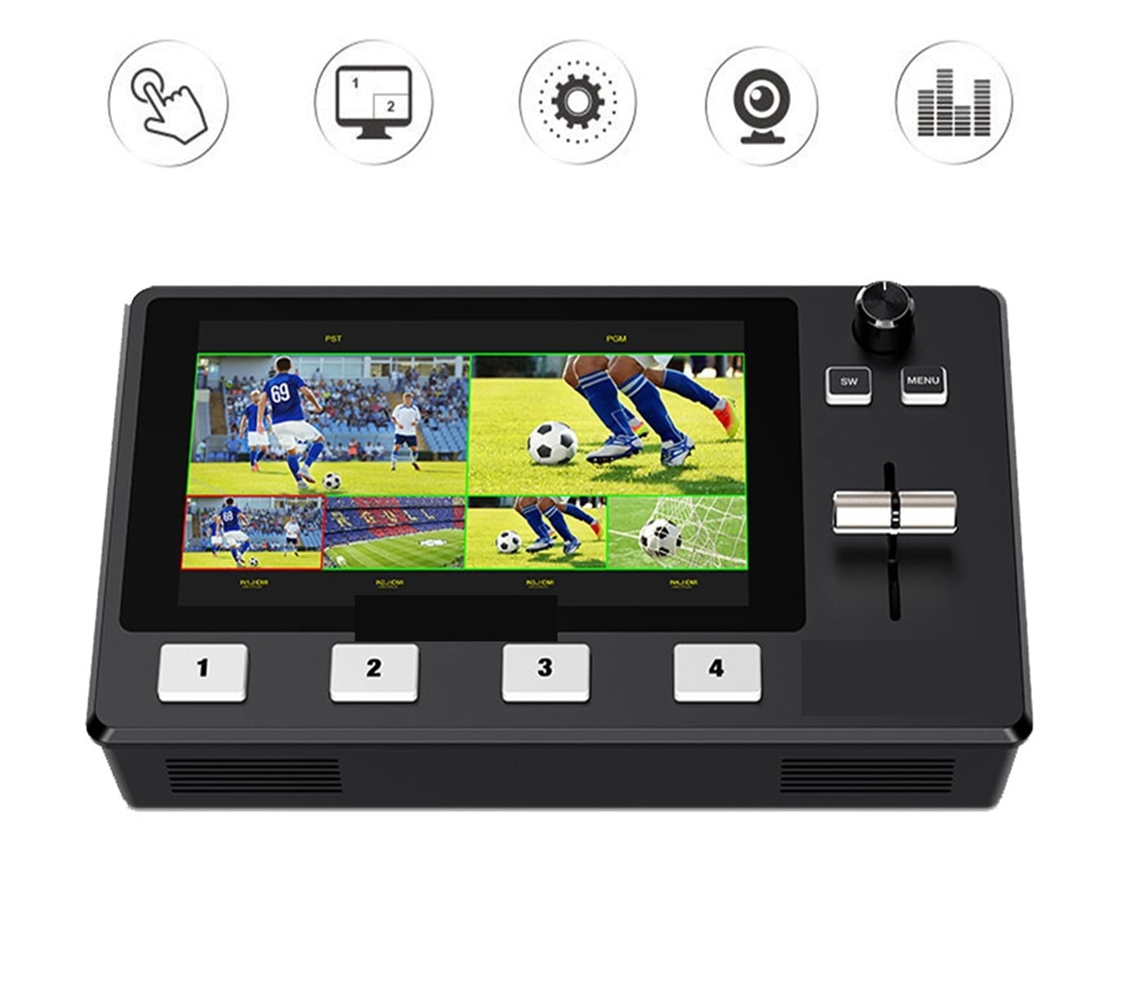 L2 PLUS 5.5" LCD Multi-camera Video Mixer Switcher With Touch Screen ...