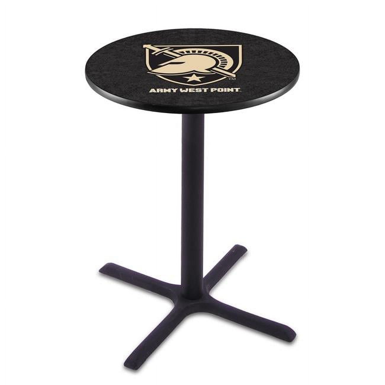 L211 US Military Academy 42in. Tall - 36in. Top Pub Table with Black ...