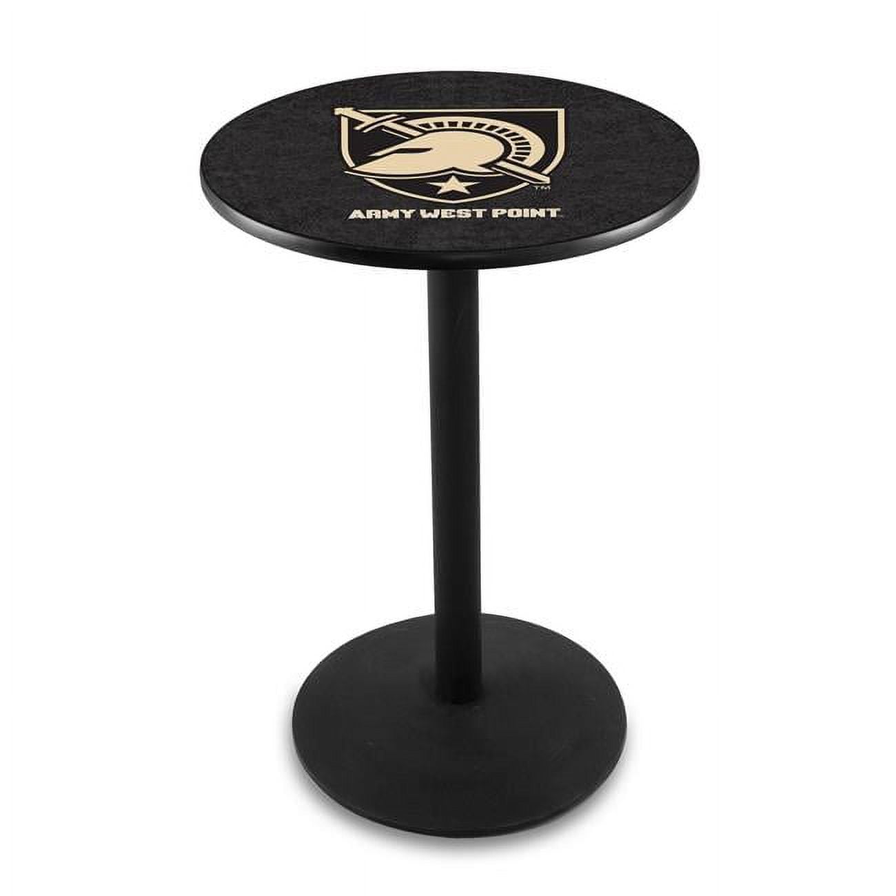 L214 US Military Academy 42in. Tall - 36in. Top Pub Table with Black ...