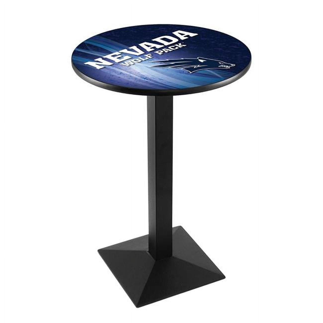 L217 University of Nevada 36in. Tall - 36in. Top Pub Table with Black ...