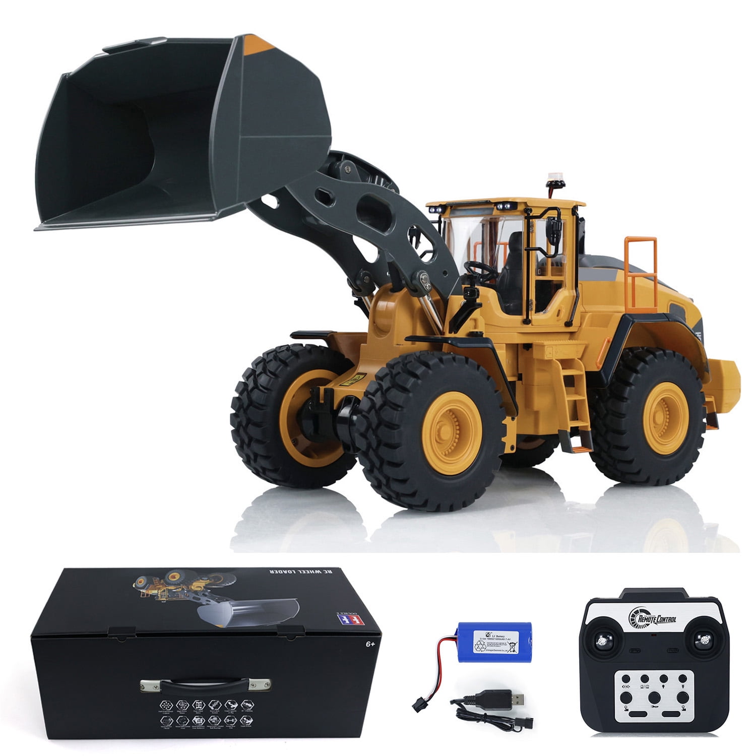 L260H Loader 1/16 Double Eagle E592 RC Loader Remote Control Car Light ...