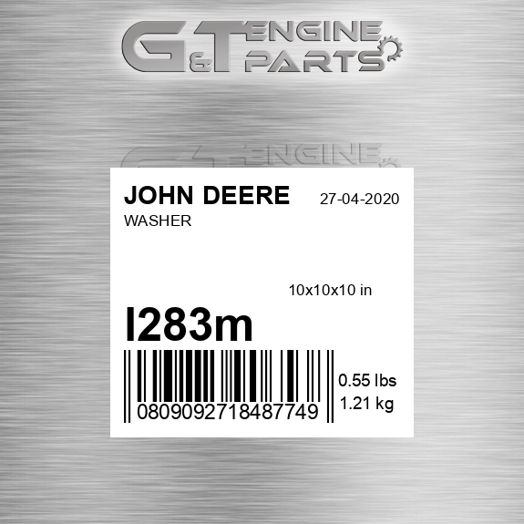 L283M WASHER fits JOHN DEERE (New OEM) - Walmart.com