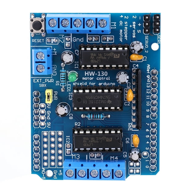 L293D DC Motor Drive Shield Stepper 4.5-36V 4CH Motor Control Shield for Arduino - Walmart.com