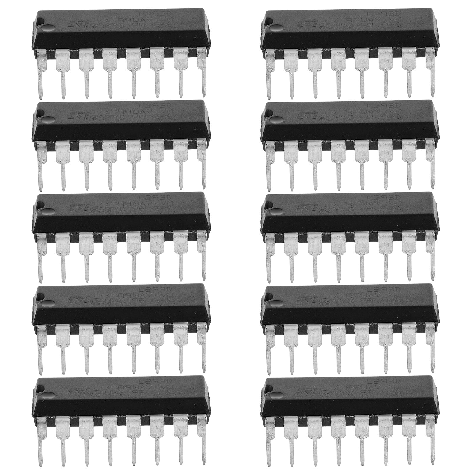 L293D Motor Driver, 10pcs L293D DIP 16-pin IC Stepper Motor Drivers ...