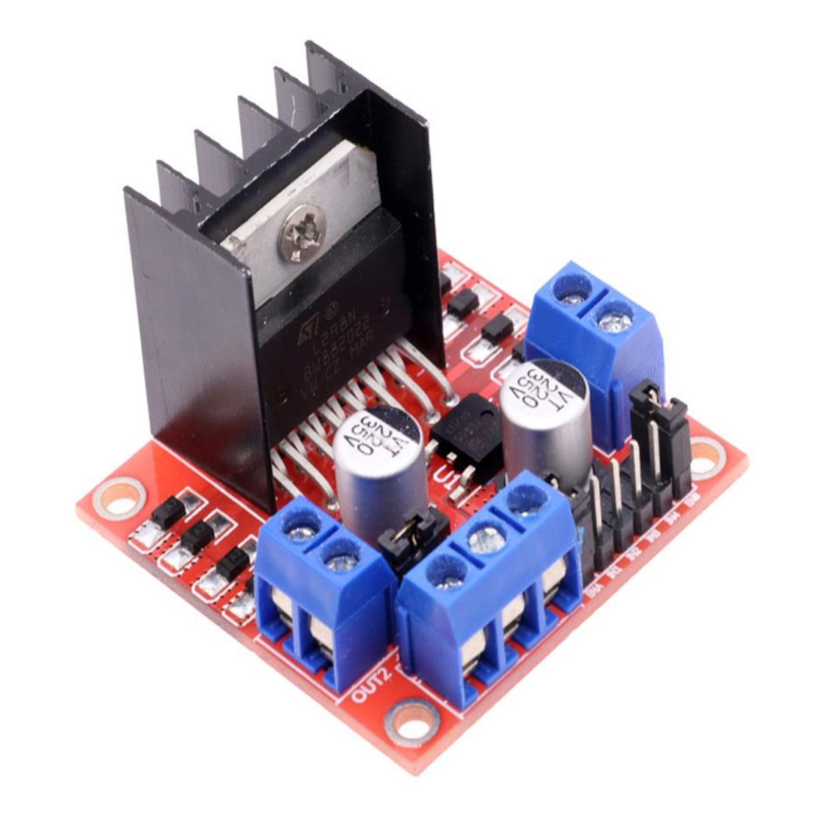 L298N Dual H-Bridge Driver Module 2A Output, Ideal for DC Motors and ...