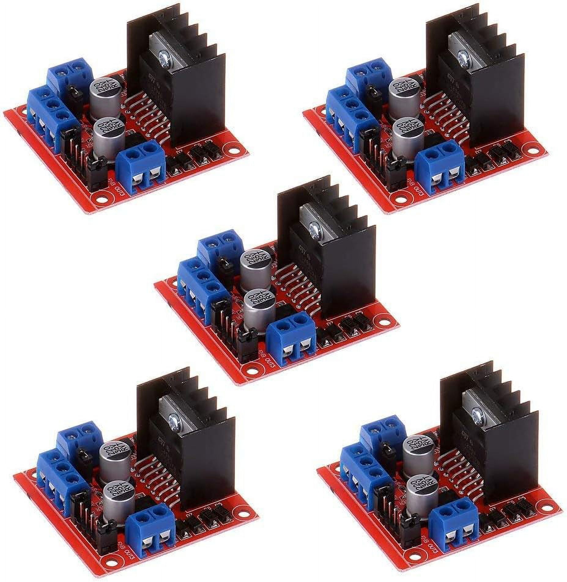 L298N Dual H Bridge PWM Stepper Motor Drive Controller Board Module (5 ...