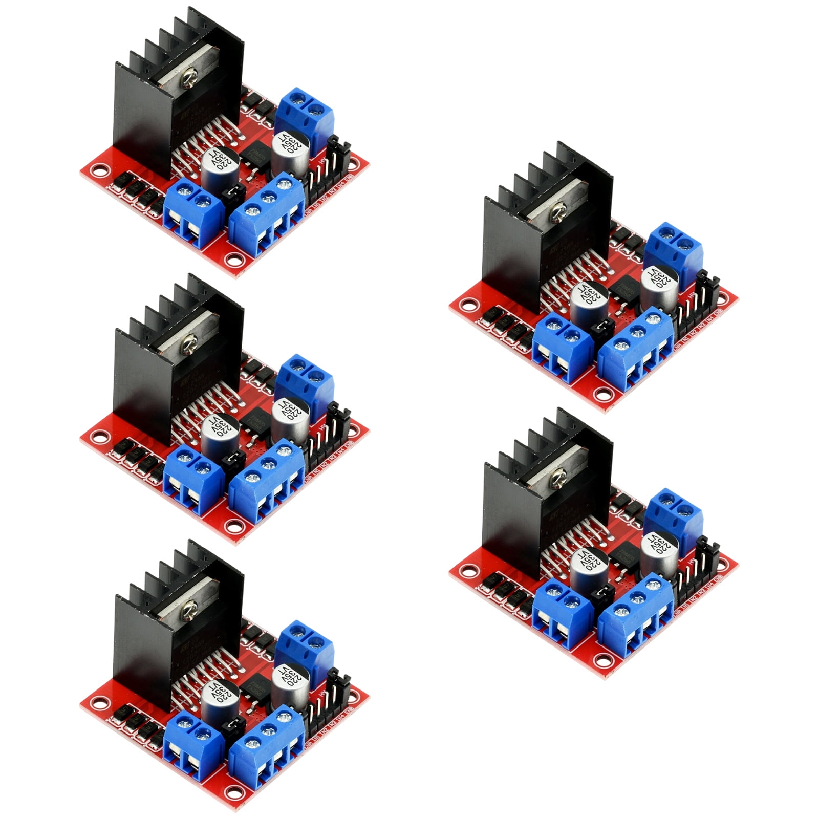 L298N H Bridge Based Motor Driver Module Compatible for Adjustable ...