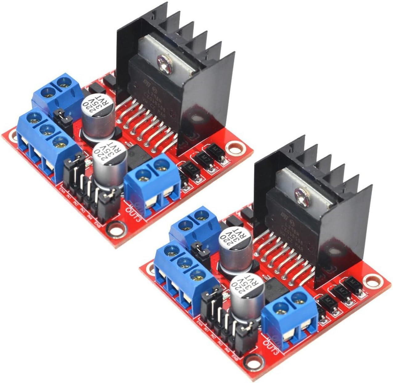 L298N Stepper Motor DC Dual H-Bridge Driver Controller Board Module for ...