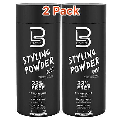 L3 Level 3 Styling Powder - Natural Look Mens Powder - Easy to Apply ...