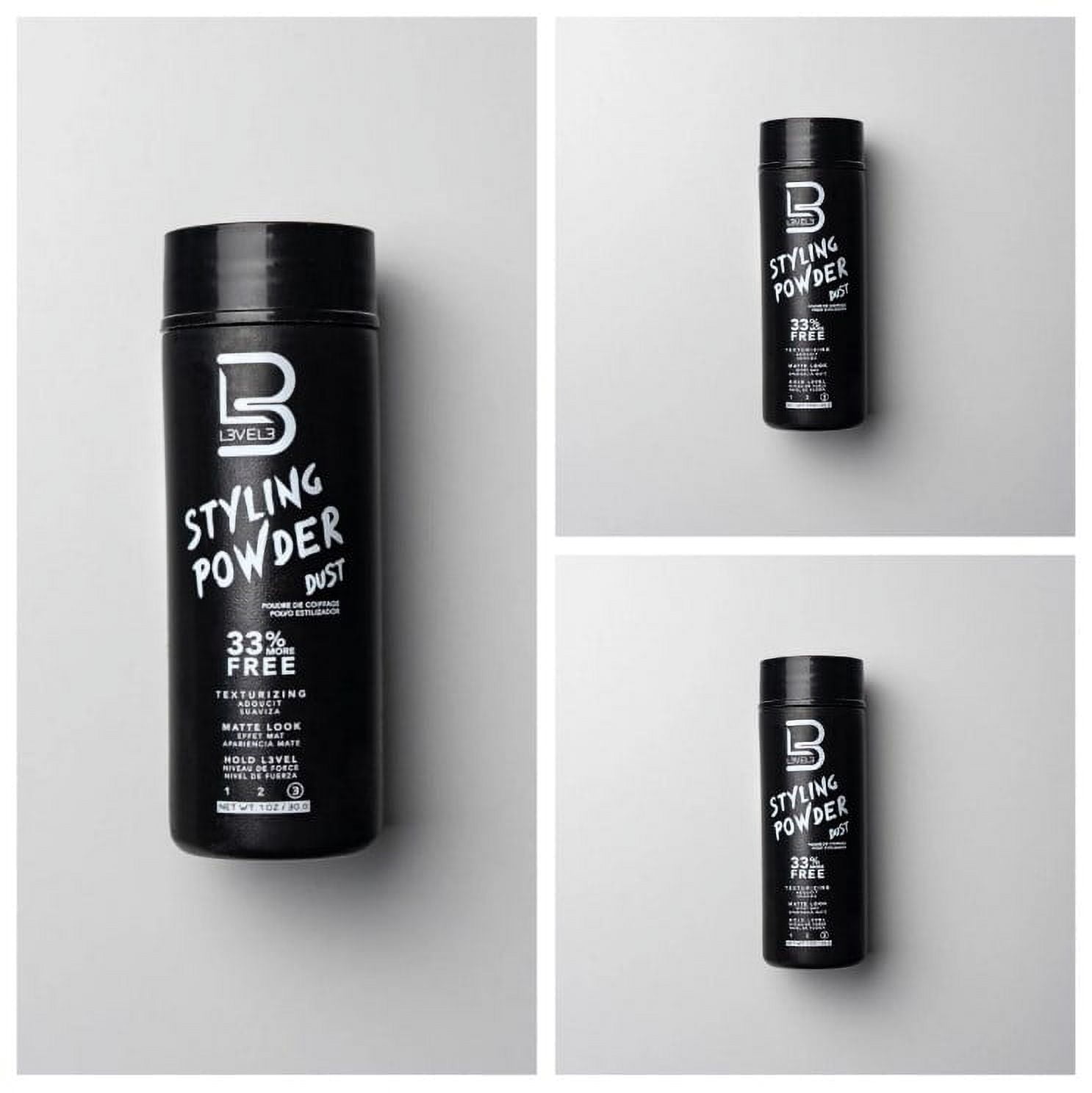 L3 Level 3 Styling Powder - Natural Look Mens Powder - Easy to Apply ...