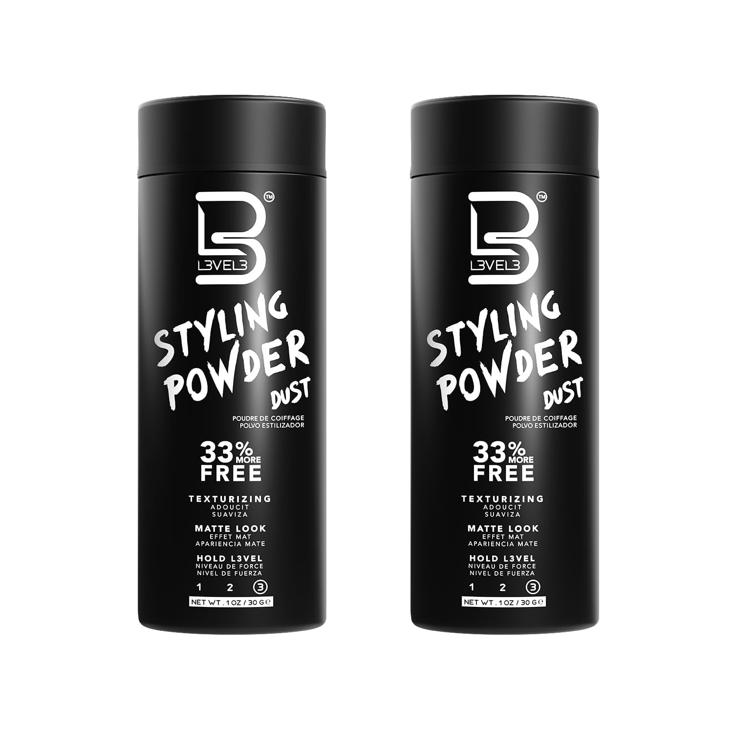 L3 Level 3 Styling Powder - Natural Look Mens Powder - Texturizing ...