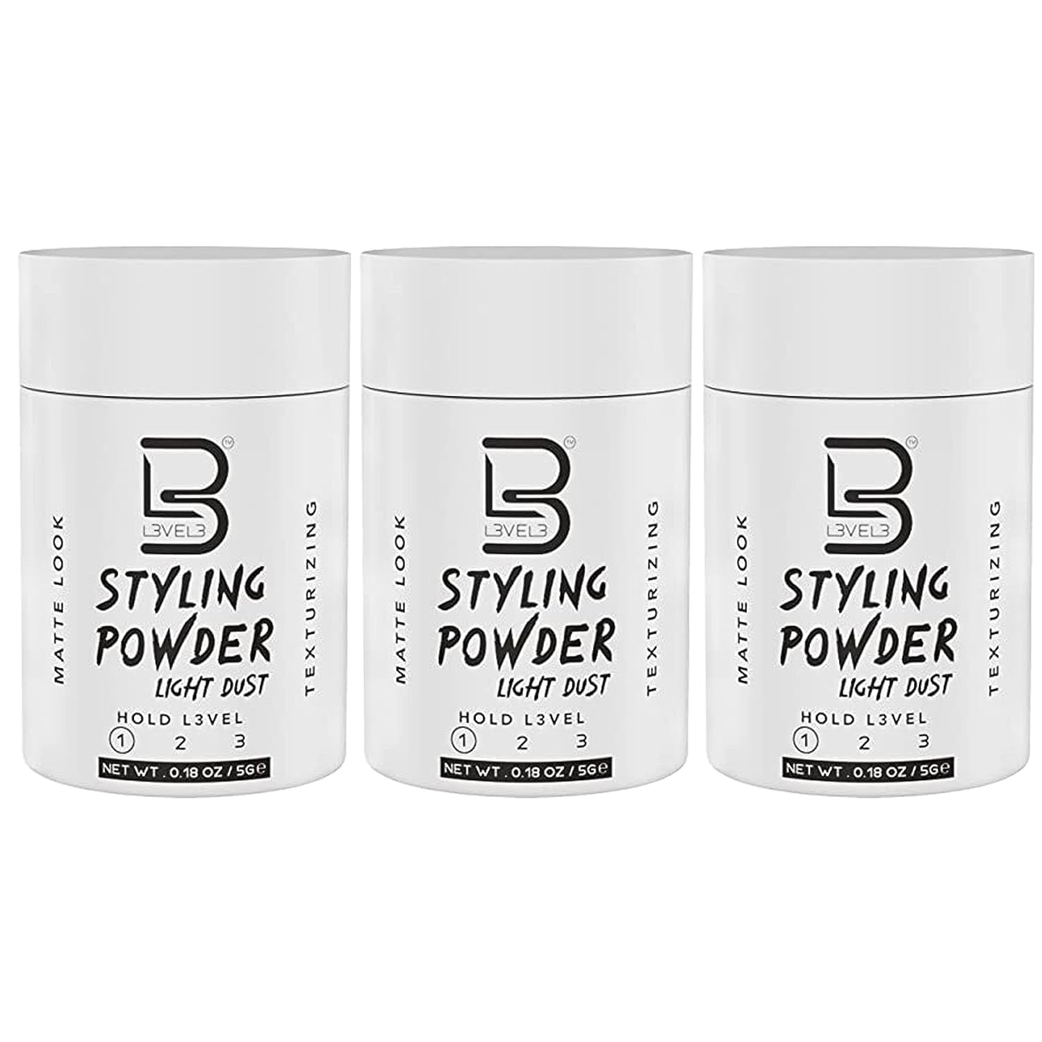 L3 Level 3 Travel Styling Powder - Natural Look Mens Powder - Sample ...