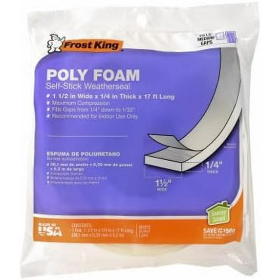 L344H Poly Foam Self-Stick Weatherseal Tape with Open Cell & Maximum ...