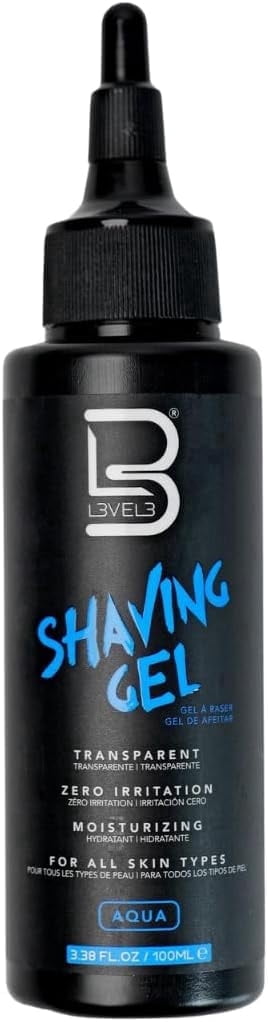 L3VEL3 Shaving Gel - Non-Foaming and Transparent Formula - Provides ...