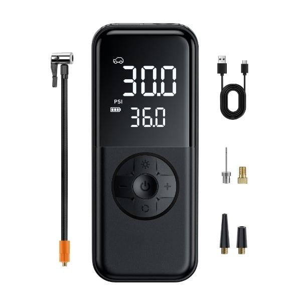 L4 Tire Inflator Portable Air Compressor Cordless Air Pump 150 PSI with ...