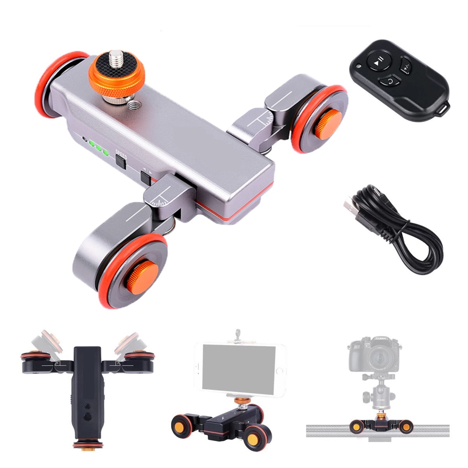 L4X Motorized Camera Slider Video Dolly Electric Track Slider with ...