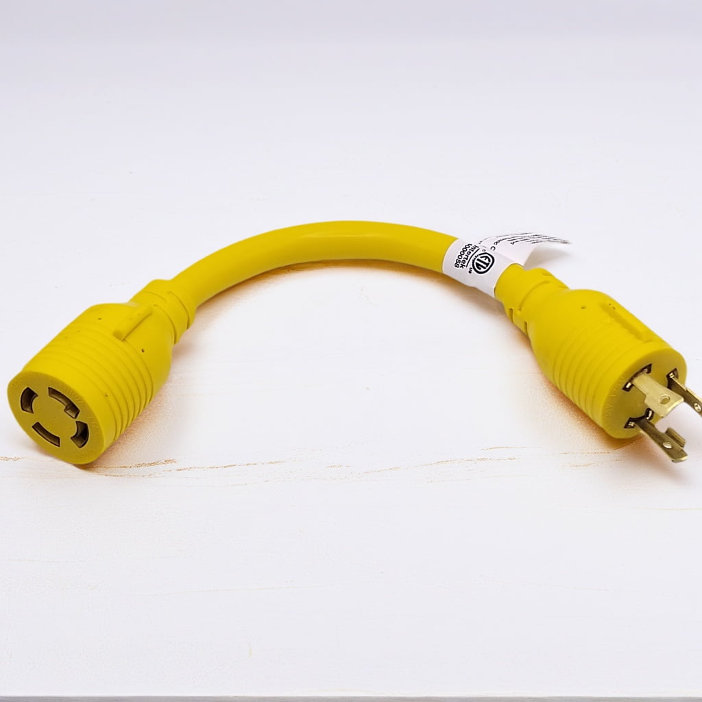 L5-30P to L14-30R Adapter Cord, 4 to 3 Prong Generator Transfer Switch ...