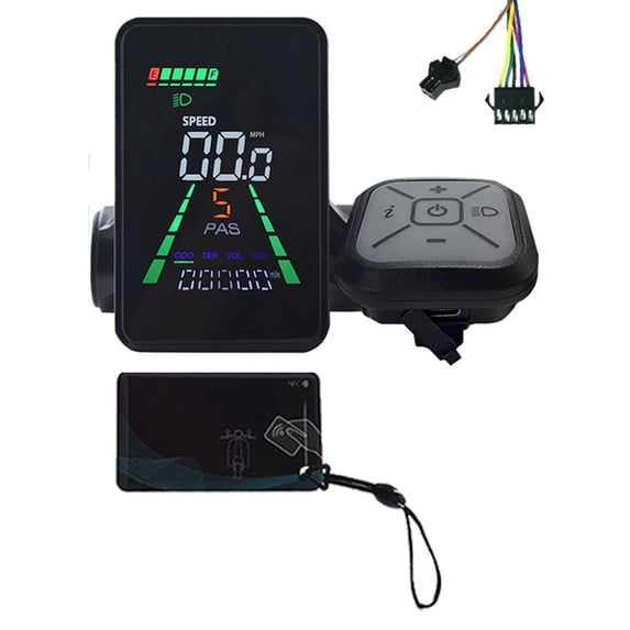 L5 E-Bike NFC LCD Display Meter 24V/36V/48V/60V UART Type C Electric Scooter LCD Meter NFC ...
