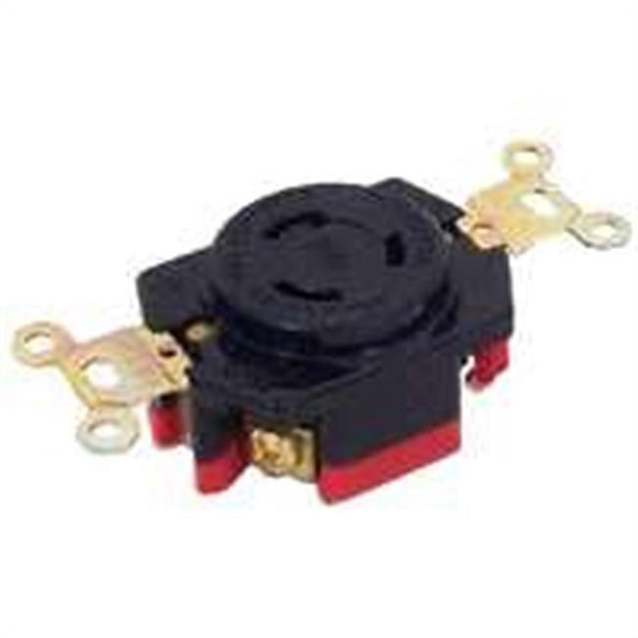 L520R 20 Amp - 125 Volts Black Locking Receptacles - Walmart.com