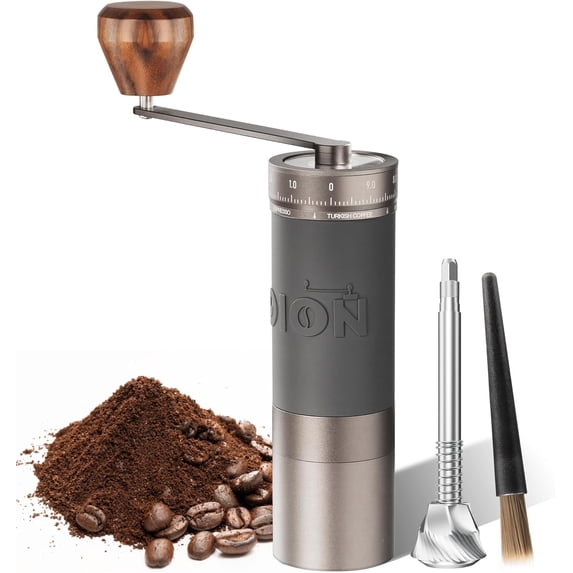 L6 Manual Coffee Grinder with Straight Handle, Hand Coffee Grinder for ...