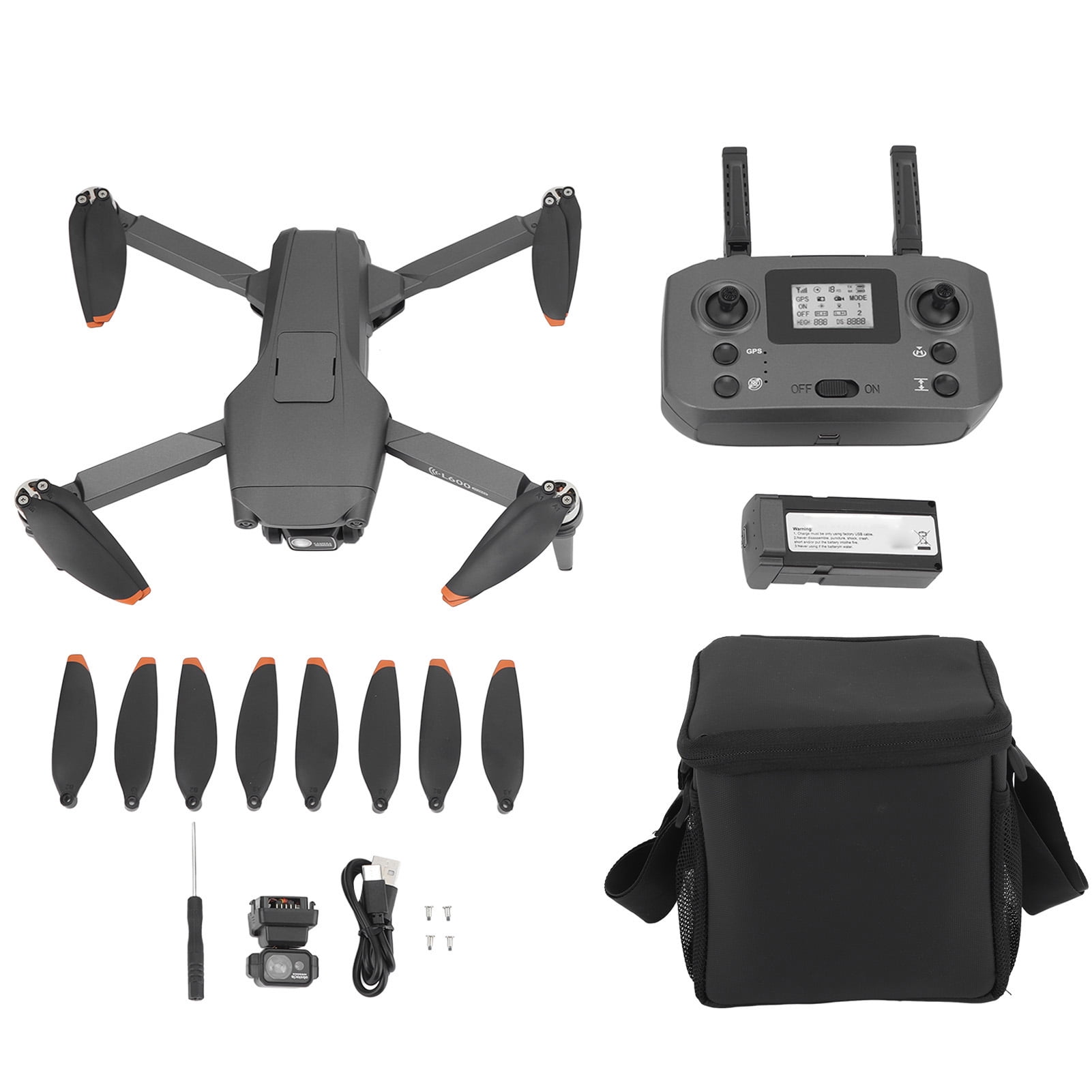 L600 Pro Foldable Quadcopter 360 Degree Laser Obstacle Avoidance GPS 4k ...