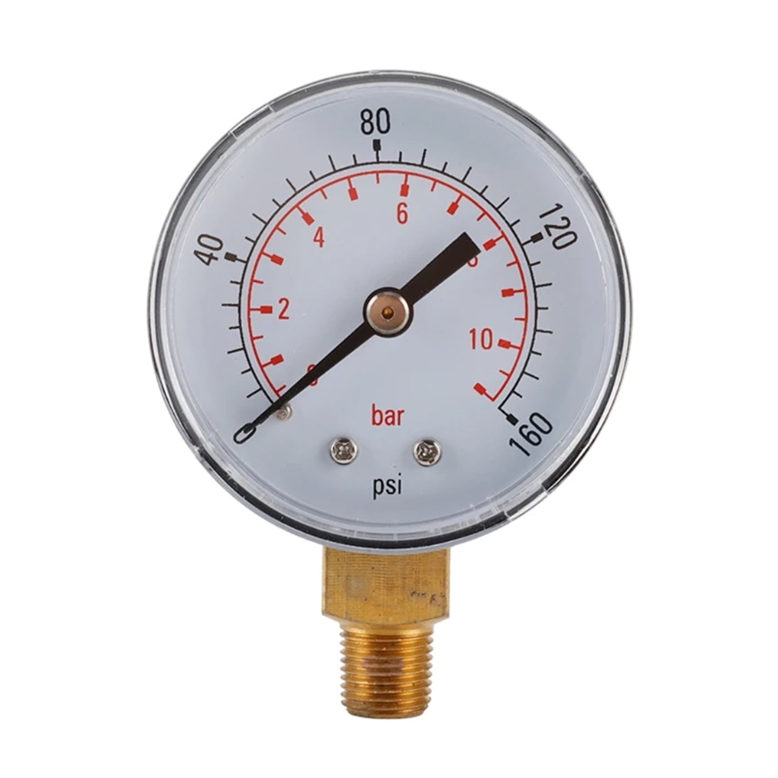 L69A All Purpose Pressure Gauge Meter Manometer Gas Water Oil Pressure ...
