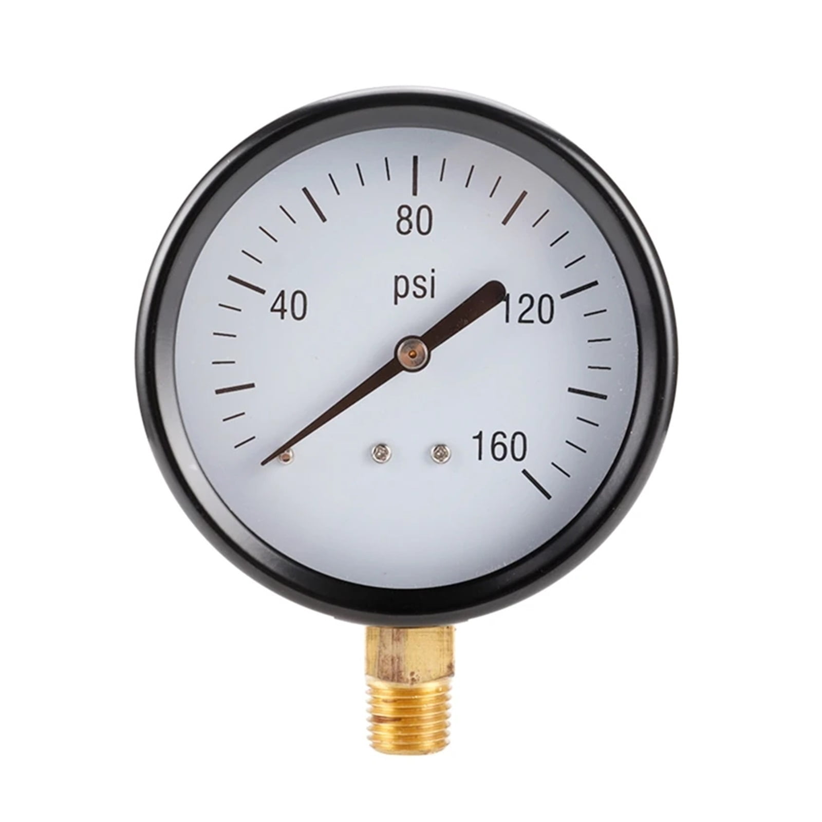 L69A Mini Pressure Gauge Single Scale Bottom Mount 1/4in NPT Thread ...