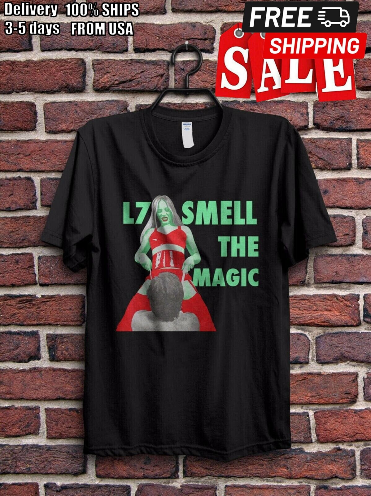 L7 Smell The Magic Rock Band T-Shirt Gildan Men's - Walmart.com
