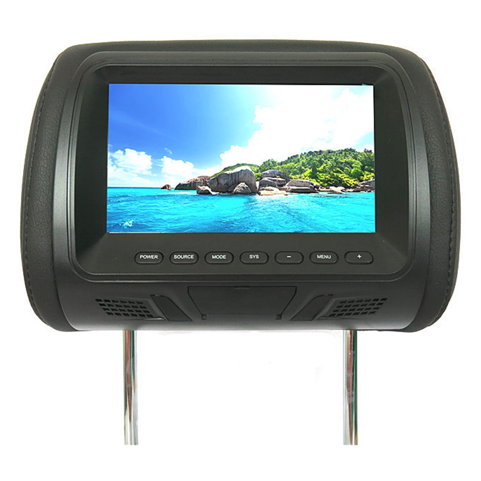 L7M Rear Seat Entertainment LED LCD Screen Universal 7 Inch Clear ...