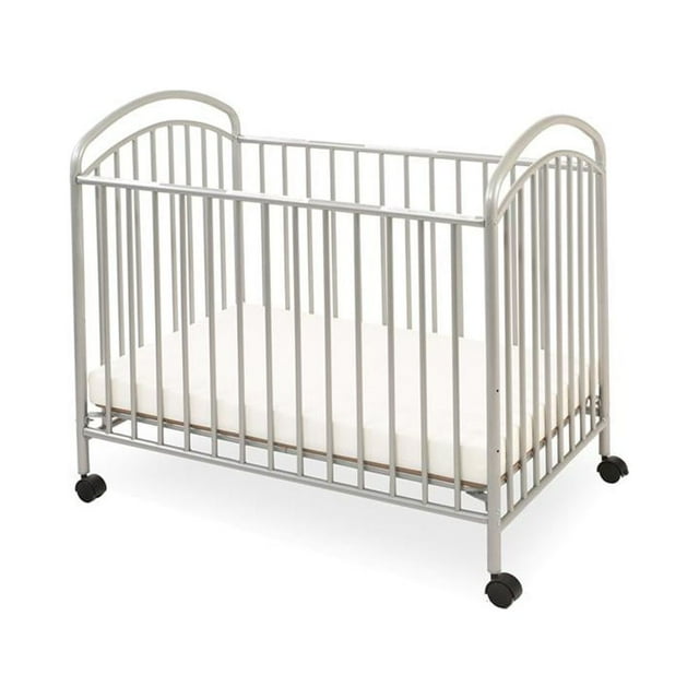 LA BABY Classic Arched Mini/Portable/Compact Crib with Adjustable ...