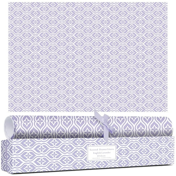 LA BELLEFEE Soothing Aroma Drawer Liners Jumbo Roll, Lavender Scent ...