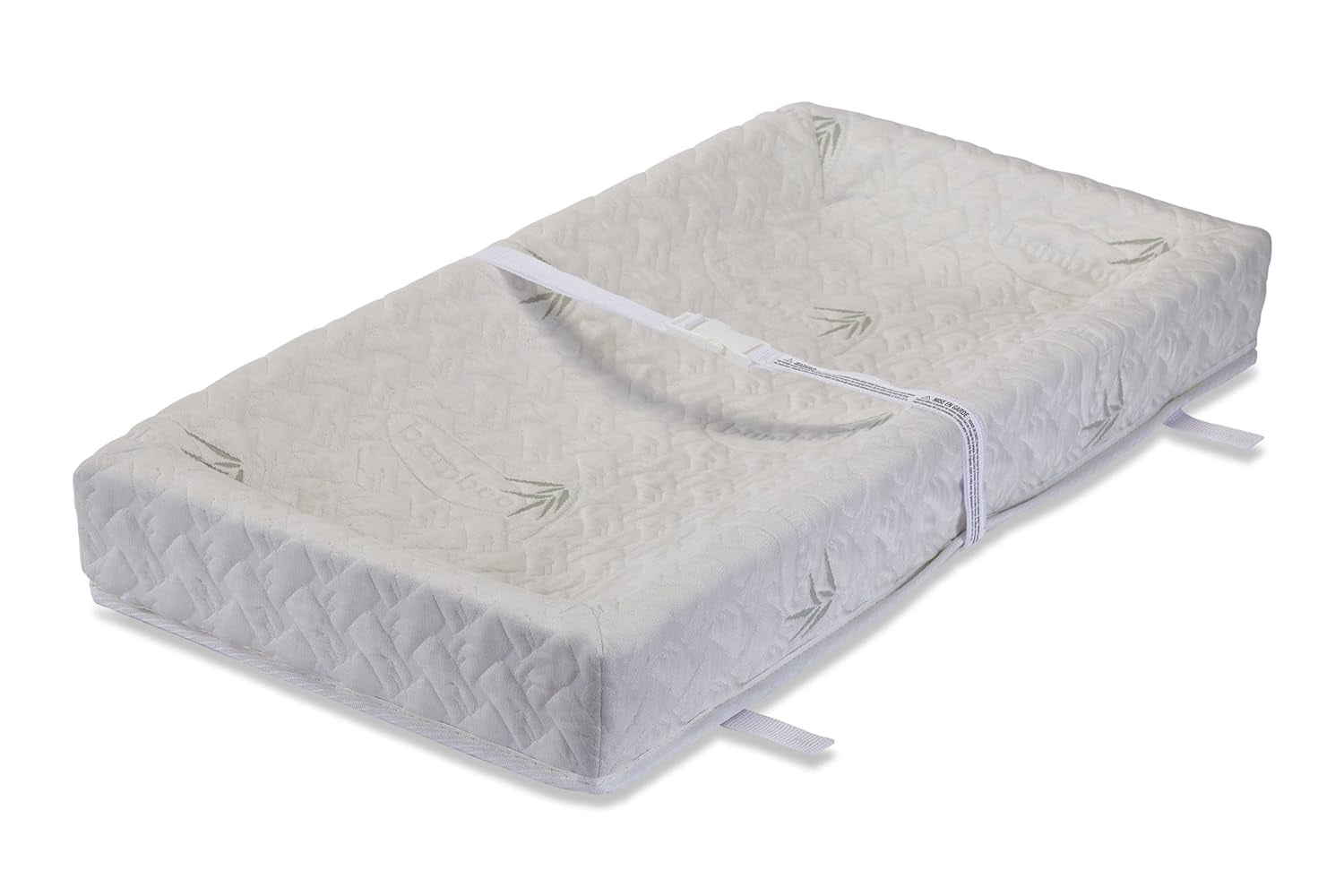 LA Baby 4 Sided Changing Pad w/Blended Viscose Bamboo Quilted Cover, 32 ...