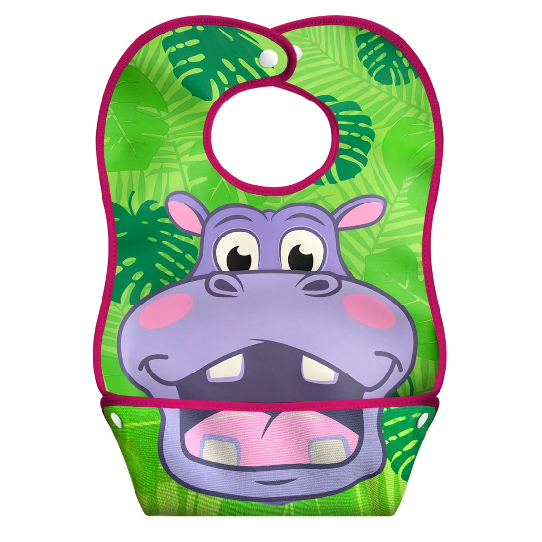 LA Baby Crumb Snatcher Waterproof Pocket Bib Large, Catch-All Pocket ...