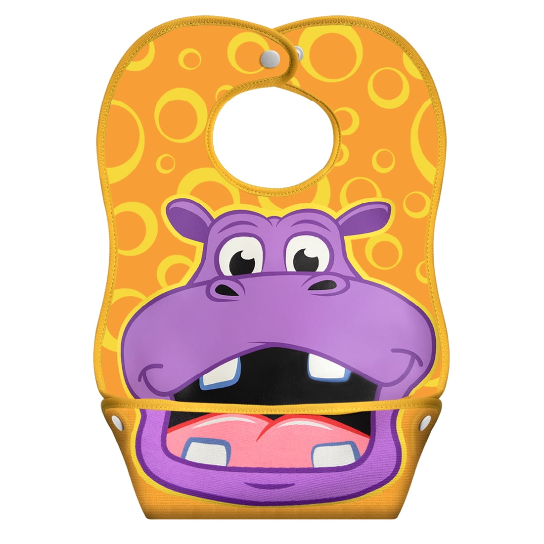 LA Baby Crumb Snatcher Waterproof Pocket Bib Large, Catch-All Pocket ...