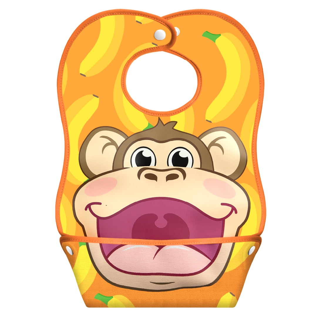 LA Baby Crumb Snatcher Waterproof Pocket Bib Large, Catch-All Pocket ...