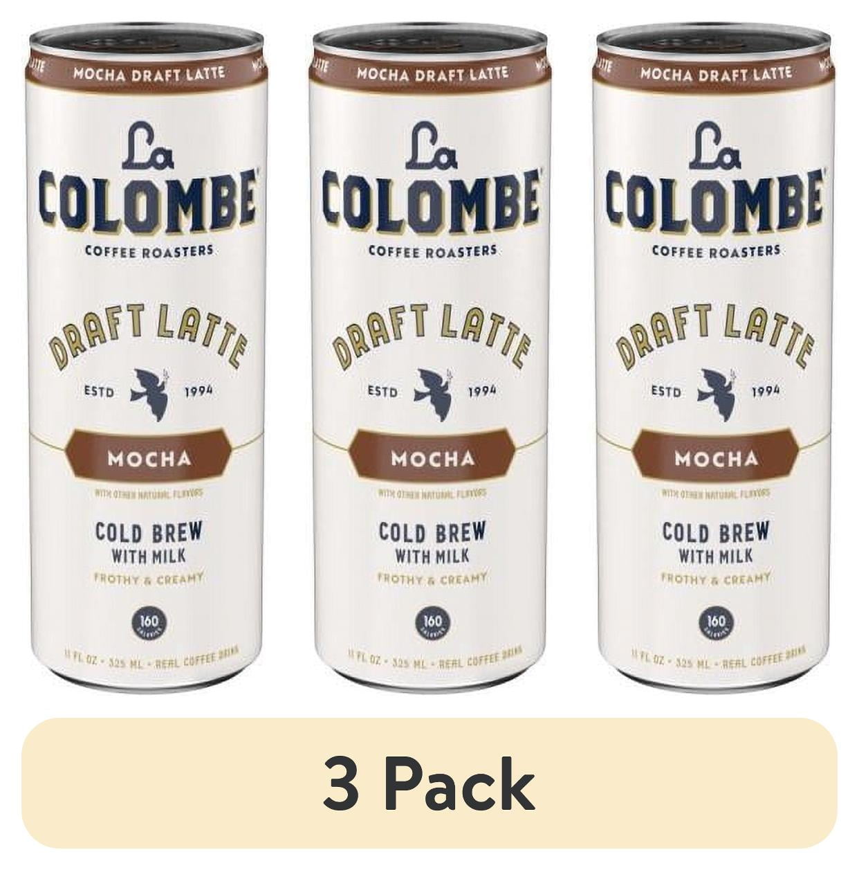 (3 pack) La Colombe Mocha Draft Latte Cold Brew Coffee, 11 fl oz, Can ...