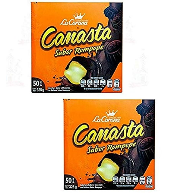 LA Canasta Sabor Rompope (2 PACK) 50 Piezas 325 . | Chocolate Bonbons ...