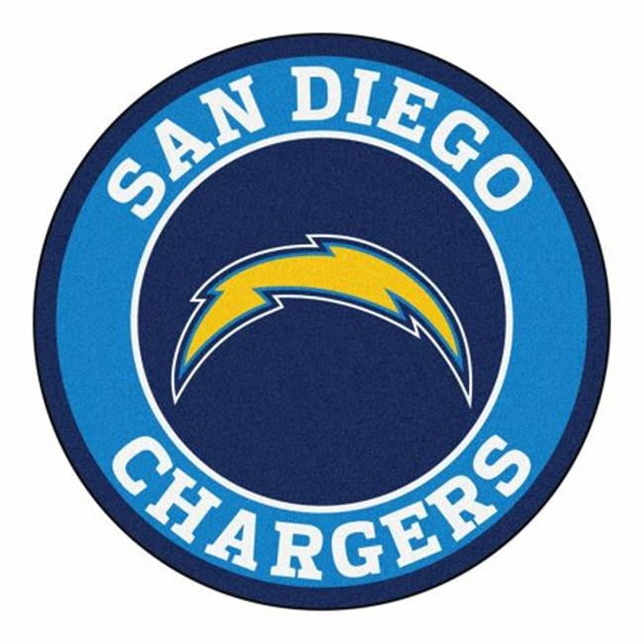 LA Chargers Roundel Mat 27" diameter - Walmart.com