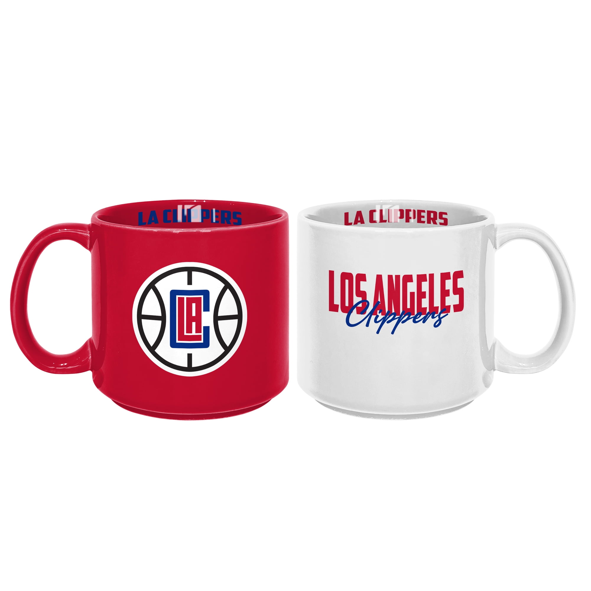 LA Clippers 2-Pack 15oz. Stackable Mug Set - Walmart.com