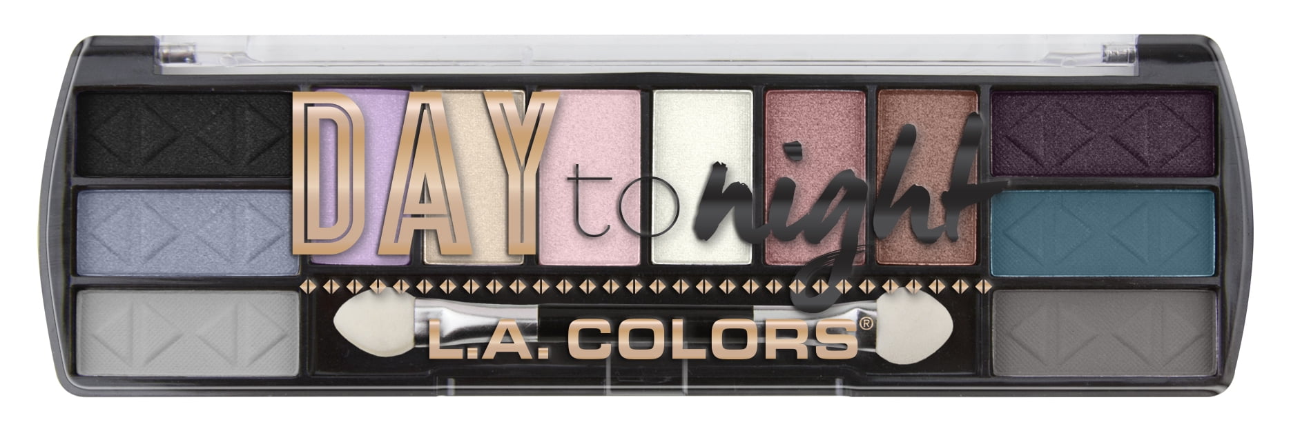 LA Colors Day To Night 12-Color Eyeshadow Palette, Morning Tide ...