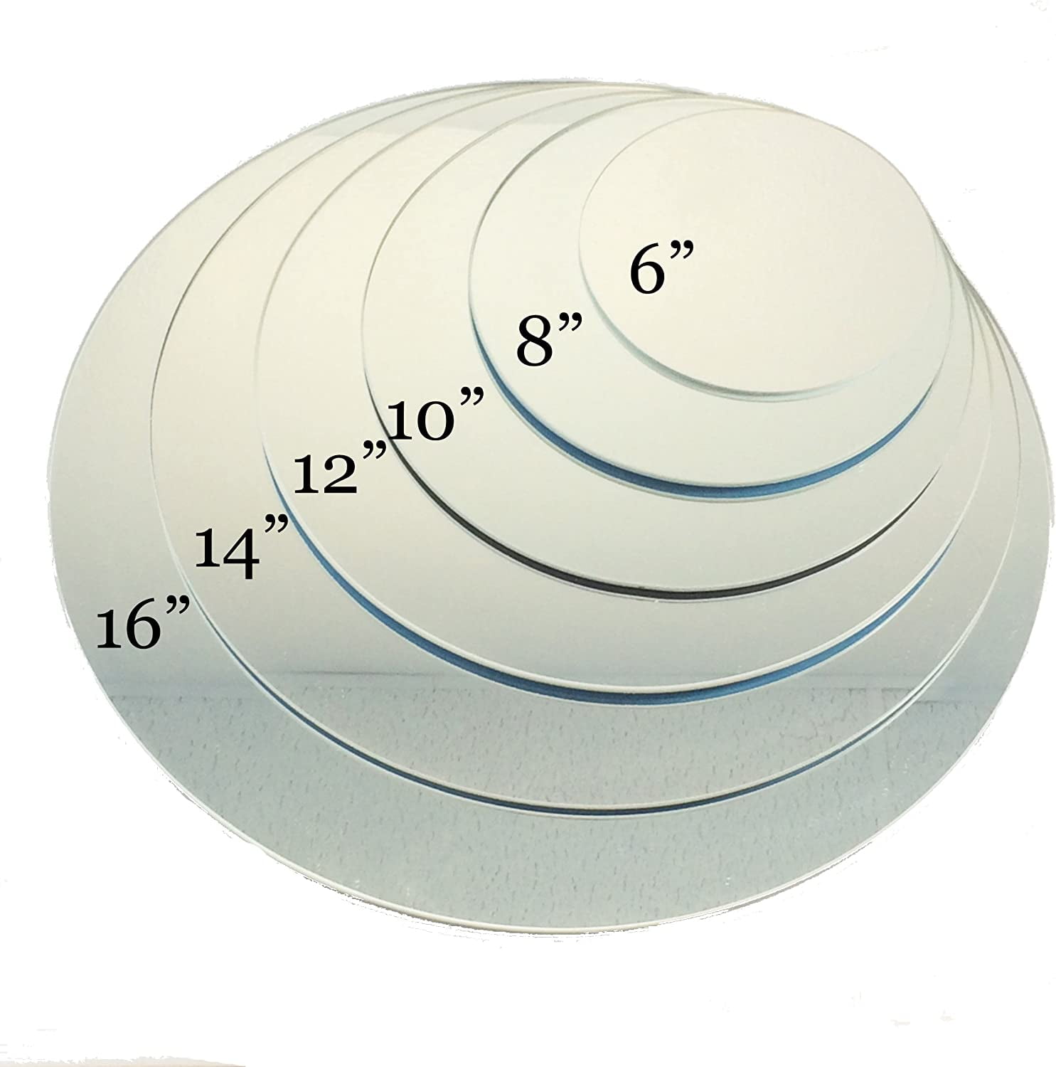 LA Crafts 12 Pieces of Round or Square Edge Sanded Glass Mirrors for ...