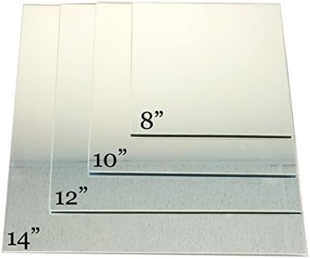 LA Crafts 12 Pieces of Round or Square Edge Sanded Glass Mirrors for ...